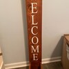 Welcome Sign Plant Box - Wooden Porch Sign - Home Planter Sign 49" High ...