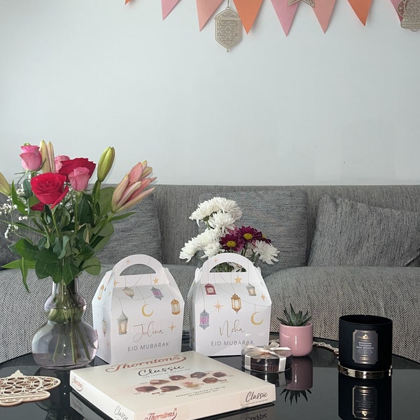 Personalized Eid Mubarak Party Favor Box: Ramadan Celebration Gift - Etsy