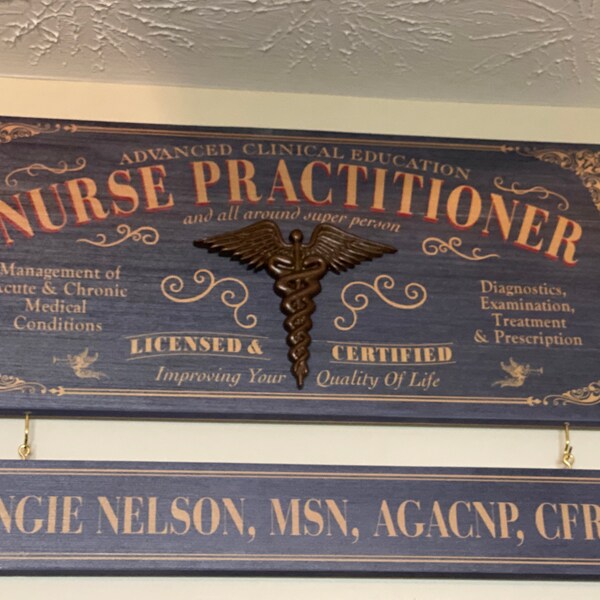 Nurse Practitioner Wood Sign With Optional Personalization >>> Order by ...