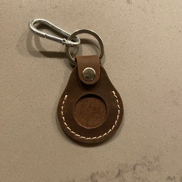 Leather Air Tag Case, Apple Tag Holder, Personalized AirTag Case ...