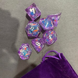 Liquid Core Dragon Dice Dice Set for Dnd Gifts , Glittering Galaxy ...