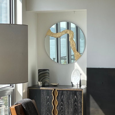 Modern Mirror glissando in Cross Over Style Design-mirror, Tinted ...