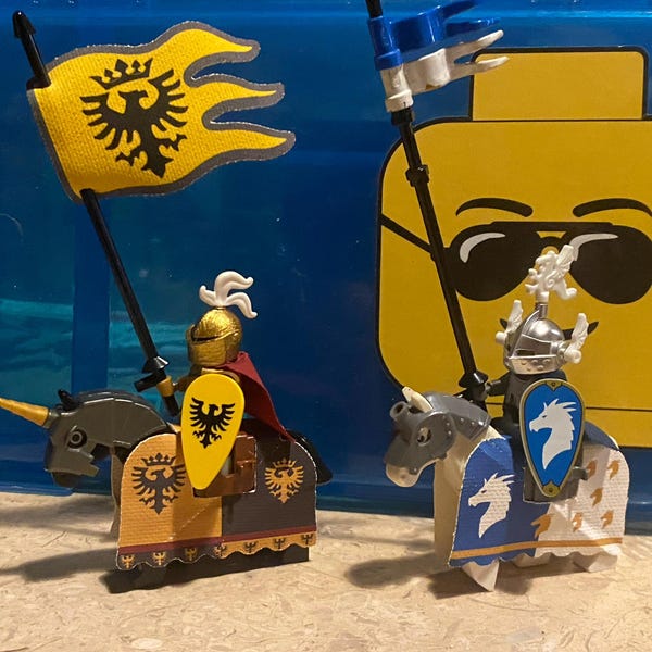 Lego Castle - Fabric Flags, Various Styles and Factions. Minifigure ...