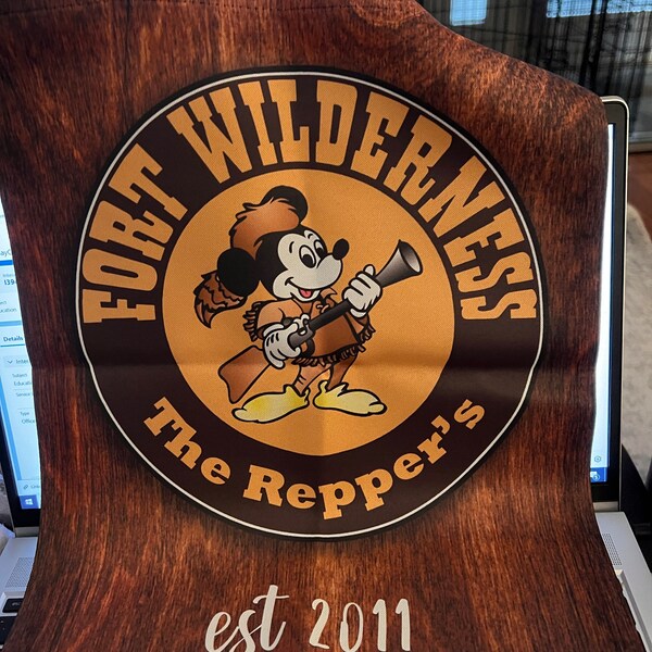 Camping Mickey and Minnie Sign - Etsy