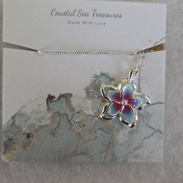 Plumeria Necklace, Hawaiian Jewelry, Flower Pendant, Gifts for Her ...