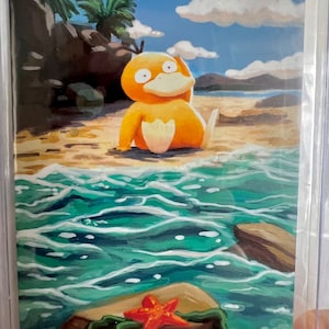 Pokemon PRINT A5 Leafeon from Hand Painted Card to Print - Etsy