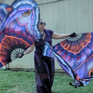 Mothra Wings Pattern of Godzilla 2019. Belly Dance Unique Wings Made to ...