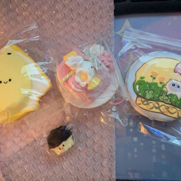 OOAK Taba Squishy | Unique Oil Paint Style Color | Handmade Squeeze Toy ...