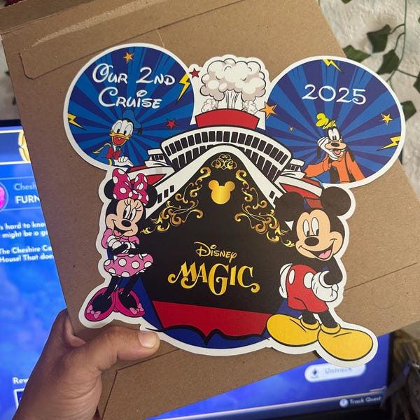 Mickey Birthday Magnet, Disney Cruise Door Magnet, Happy Birthday ...