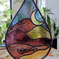 Sun Ray Drop Stained Glass Pattern, Stained Glass Patterns, Digital ...