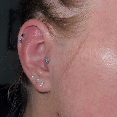 20g Triple Forward Helix Tragus Threadless Push Pin 6mm-8mm - Etsy