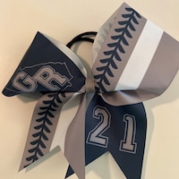 Custom College Cheer Bows Designed in Your Team Colors. Writing on ...