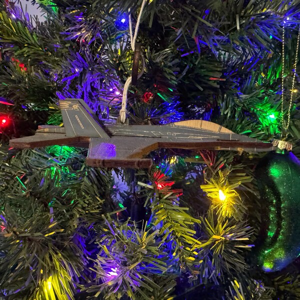 F/A-18 E/F Super Hornet Fighter Jet Airplane Christmas Ornament - Etsy