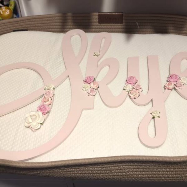 Large Name Sign, Large Name Sign for Nursery, Large Wall Art, Large ...