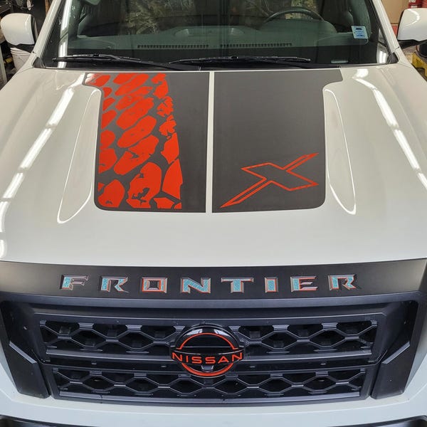 Graphics for 2022-2026 Nissan Frontier Hood Stripes, Decal, Sticker S ...