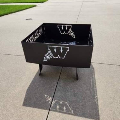 60 Inch Octagon Fire Ring Customized With Names Phrases or - Etsy