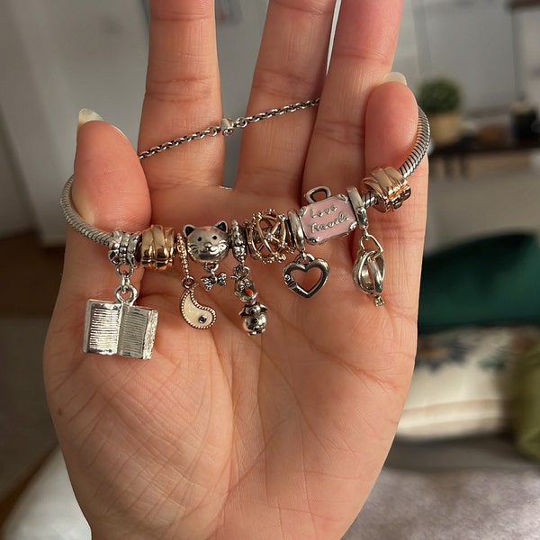 Open Book European Charm, Silver 3D Book Charm, Book Charm With Bail ...