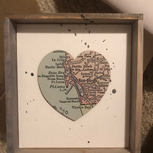 Cincinnati Heart Sign Heart Map Sign Cincinnati OH Sign - Etsy