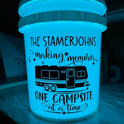 Camping LED Light Bucket Kit With Remote Check Out All Decal ...