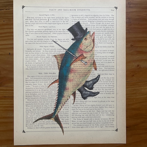 Airship Hot Air Balloon Circus Stripes III - Vintage Victorian Book ...