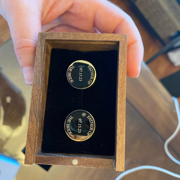 Father of the Bride | Cufflinks for Dad | Personalized Cuff Links ...