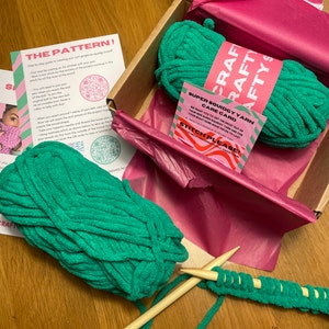 Beginner Scarf Kit Learn to Knit Kit Create Your Own Knit - Etsy