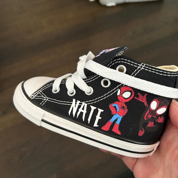 Custom Spiderman Converse , Spidey and His Amazing Friends Converse ...