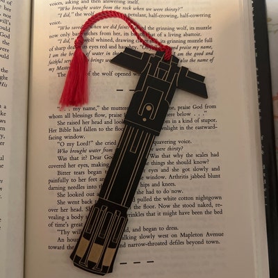 Star Wars Qui Gon Jinn Lightsaber Bookmark With Tassel Laser - Etsy