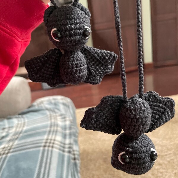 Goth Car Accessory Bat Plush Rear View Mirror Accessory for Women, Men ...