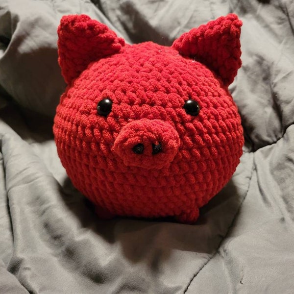 Chonky Pig Crochet Pattern Amigurumi Pig Pattern Farm Pattern Crochet ...