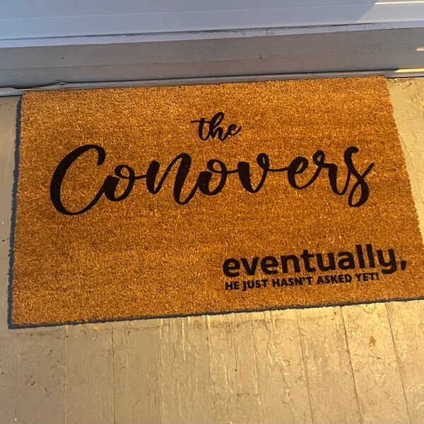Gift for Couples Doormat Custom Doormat Personalized Newlywed Gift ...