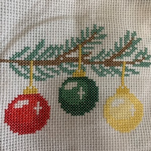 Small Christmas Ornaments Cross Stitch Pattern PDF Retro Winter Decor ...