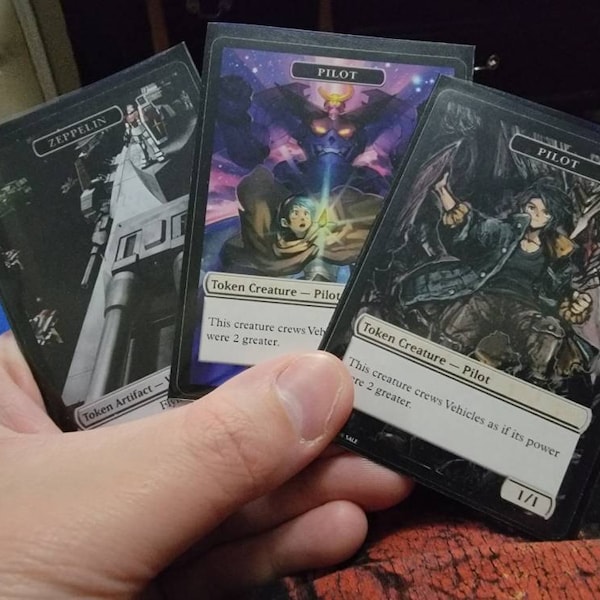Mtg Zeppelin 5/5 Double Sided Token Alternative Art - EDH, Commander, Cube Draft and Casual - Etsy