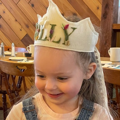 Name Crown Personalized Crown Birthday Crown Reversible Crown Organic ...