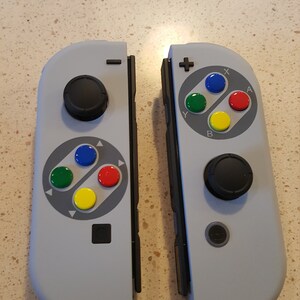 Custom Super Famicom Themed Nintendo Switch Joy-con Joycon Controllers ...