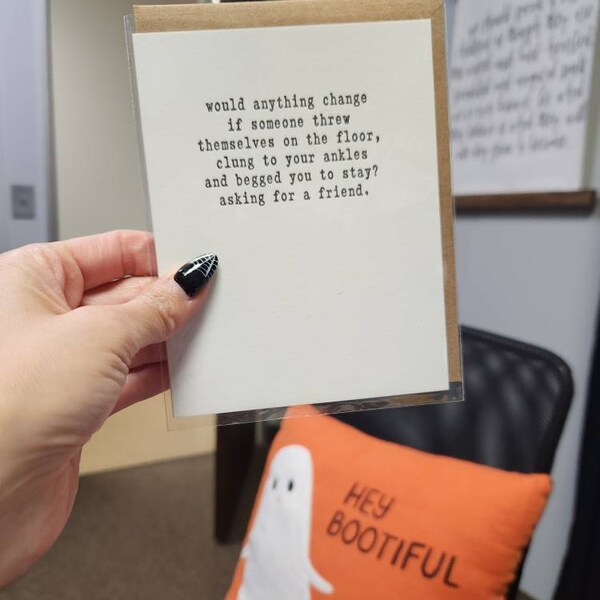 Funny Letterpress Belated Thank You Card Late Thank You Card ...