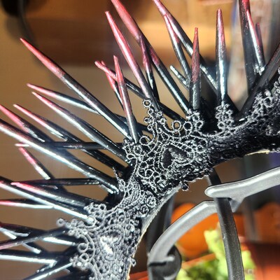 Dark Angel Crown, Halo Crown, Demon Crown, Black Halo Headpiece ...