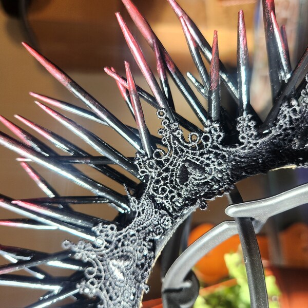 Dark Angel Crown, Halo Crown, Demon Crown, Black Halo Headpiece ...