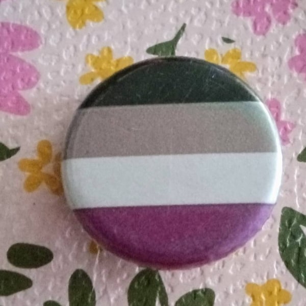 Aroace Aro Ace Pride Flag Pin Round Circle Button 1 Pin 1.5 Pin 2.25 ...