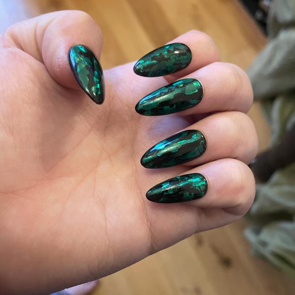 Blood Splattered French Manicure Press on Nails Gothic Press on Nails ...