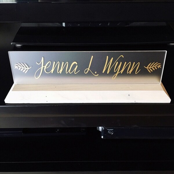 Sun-bleached Desk Name Plate! Distressed Office Decor, Rustic Office ...