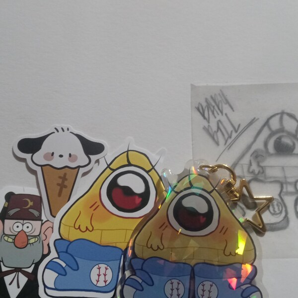 Theraprism Bill Cipher Holographic Sticker || Gravity Falls Book of ...