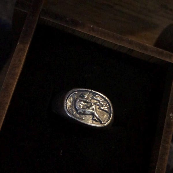 Sterling Silver Angry Wolf Signet Ring, Ring Wolf Head, Wolf Head Ring ...