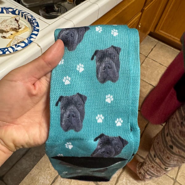 Custom Pet Socks, Put Your Cute Dog on Socks, Dog Lovers Gift, Funny ...