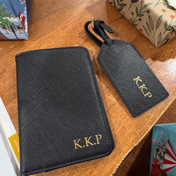 Personalised Travel Set, Travel Gift Set, Passport and Luggage Tag Gift ...