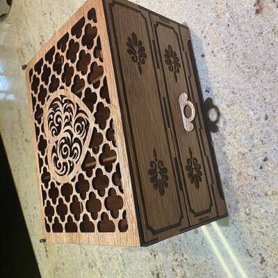 Laser Cut Chest of Drawers Jewelry Box Wooden Gift Box Laser - Etsy