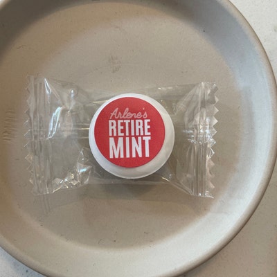 NEW 108 Personalized Mint Stickers Mint Labels Retire Mint Favours ...