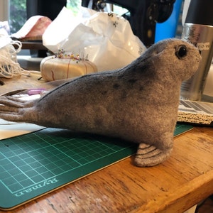 PDF Sewing Pattern for Felt Mama and Baby Seal Stuffed Animals, Seal ...