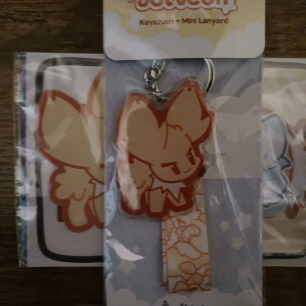 Chibi Eeveelution Lanyard Keychain - Etsy