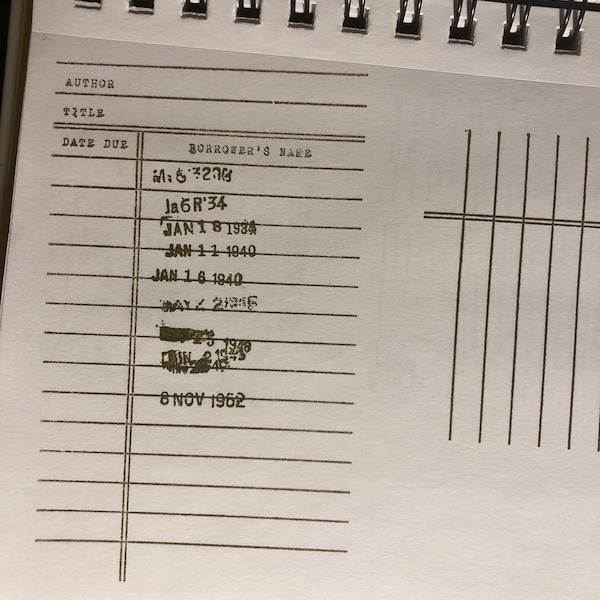 Library Return Card RUBBER STAMP, Library Book Card Stamp, Book Return ...